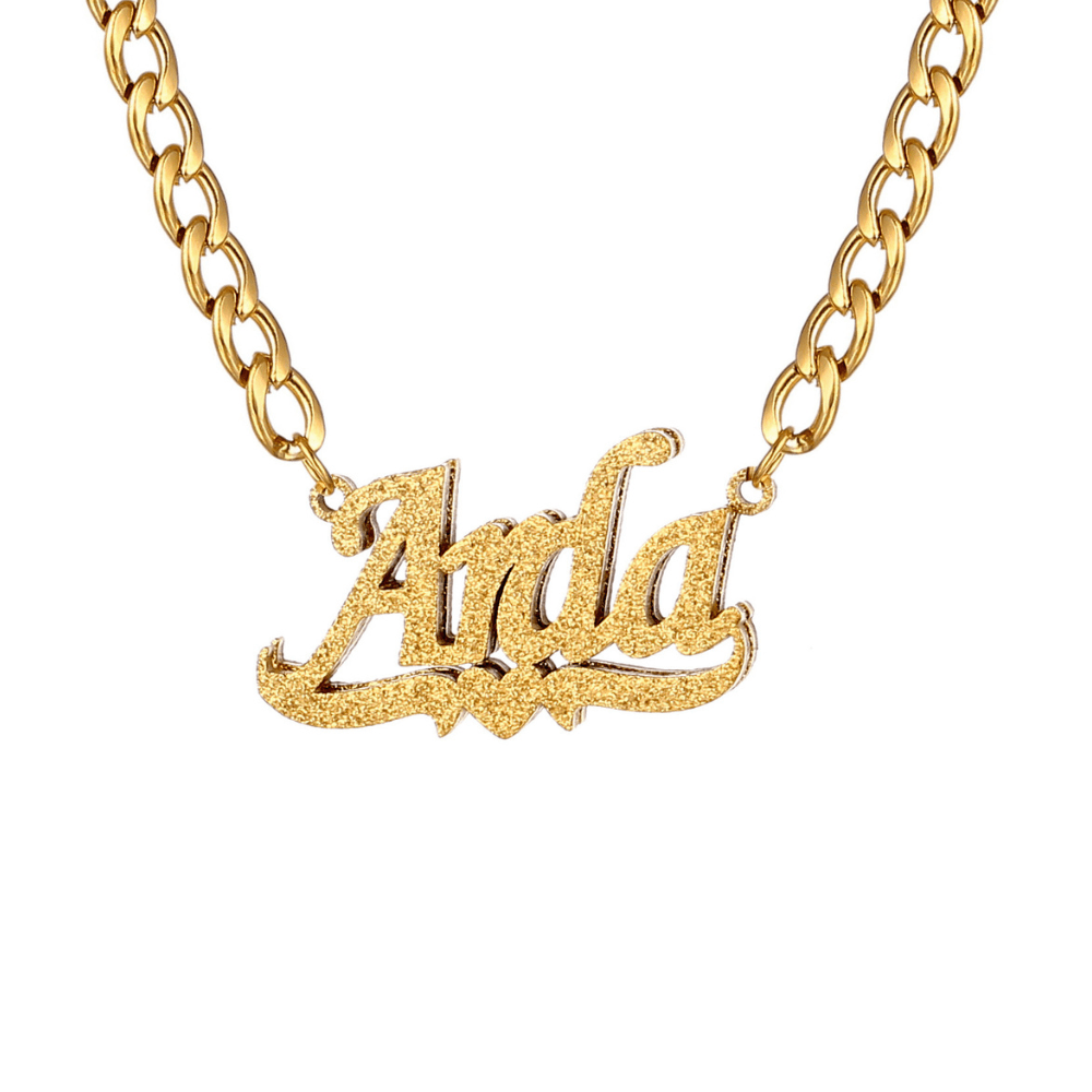 Diamond Drip Name Necklace – Iced Out with Engraving – loanya-au.com